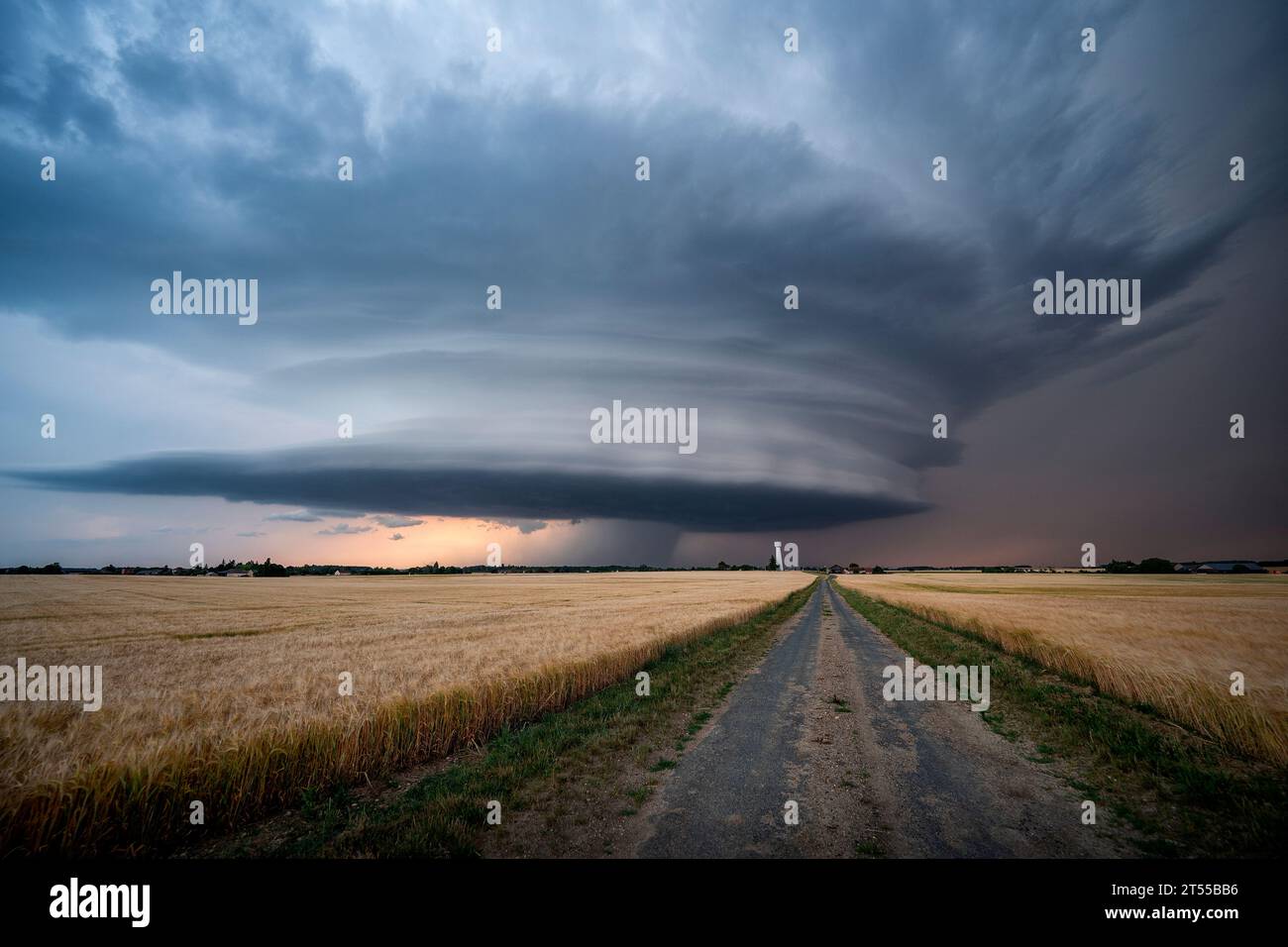Supercell worthy of the tornado alley plains in the United States. A ...