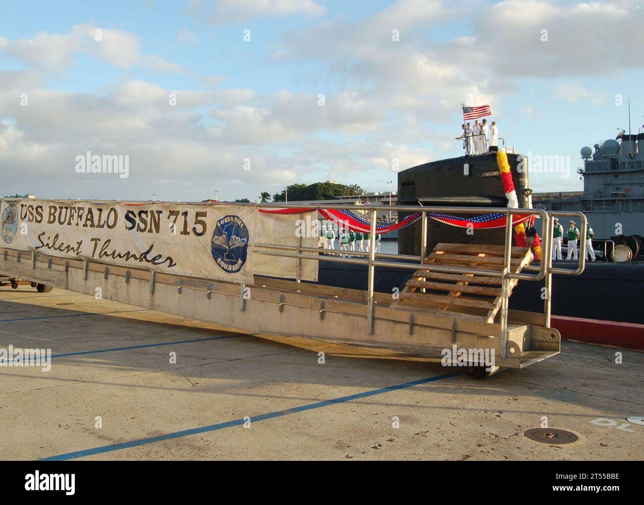 HAWAII, Homecoming, Pearl Harbor, ssn 715, submairne, uss buffalo Stock ...