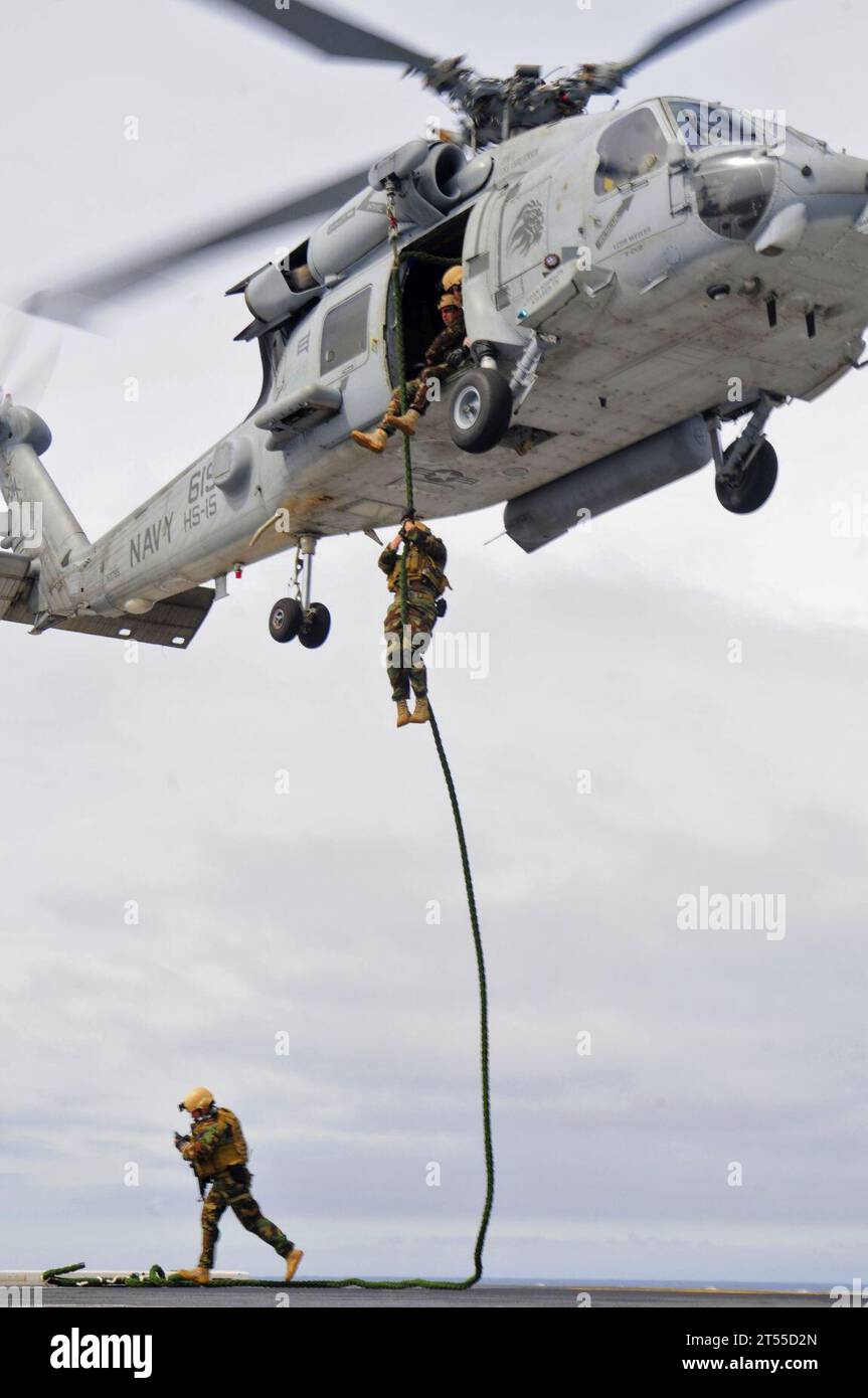 helicopter, navy, people, training, U.S. Navy, USS Carl Vinson (CVN 70 ...
