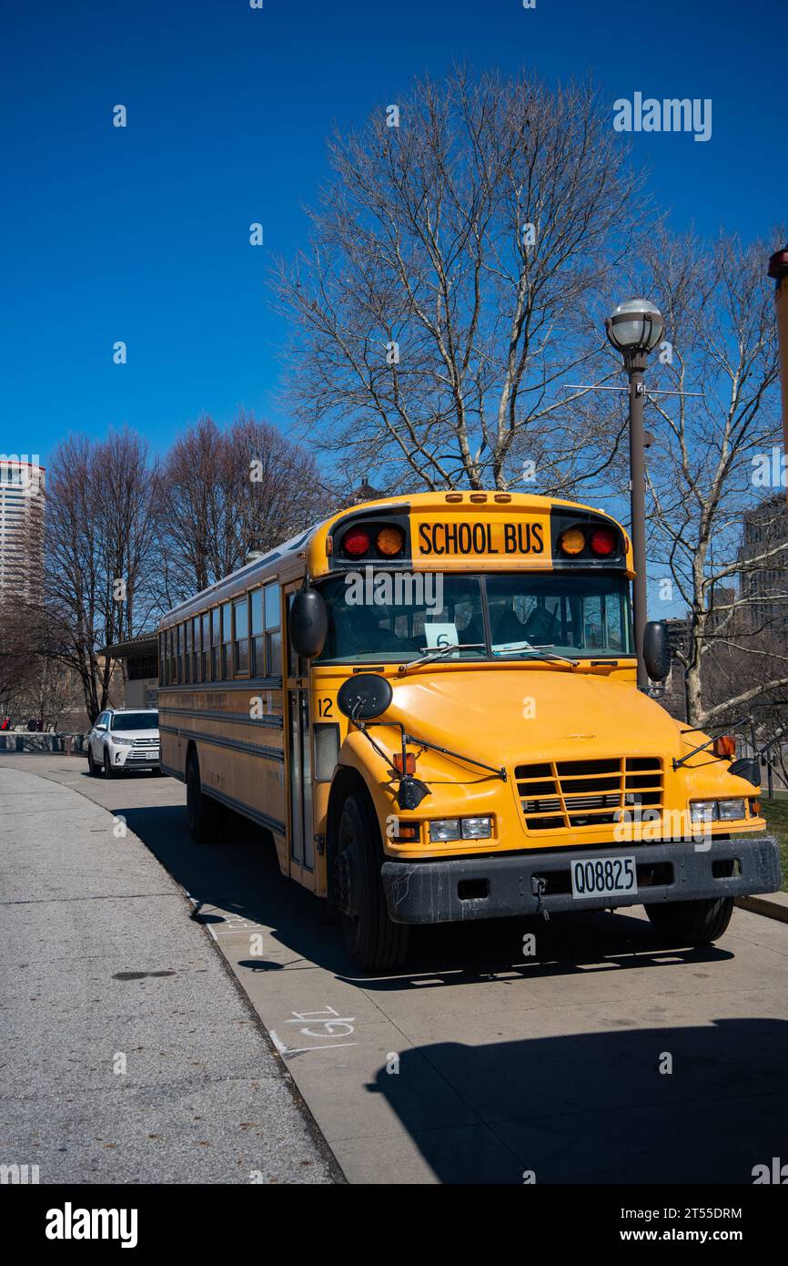 School Bus Usa Stock Photo - Alamy