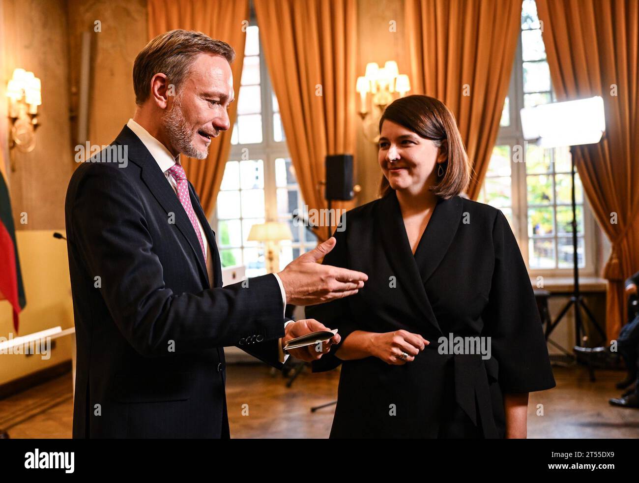 Vilnius, Lithuania. 03rd Nov, 2023. Christian Lindner (FDP), German ...