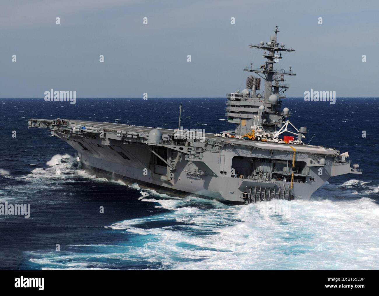 high-speed turns, navy, Sea Trials, U.S. Navy, USS George H.W. Bush ...