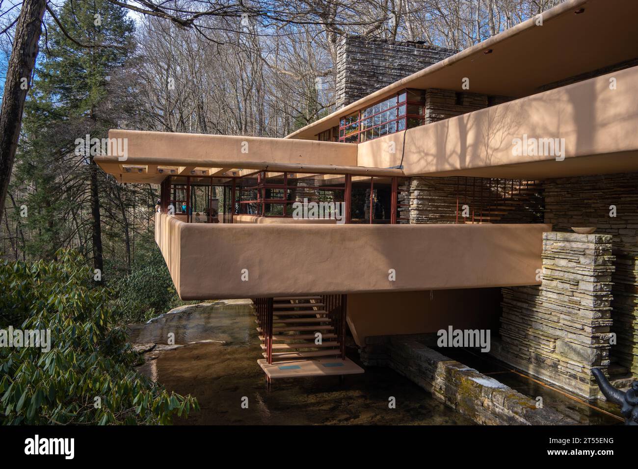 Fallingwater Architecture House Stock Photo - Alamy