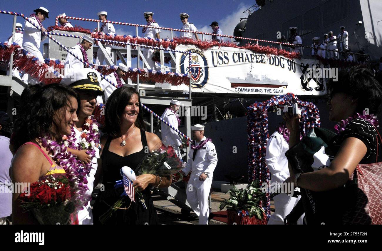 Homecoming, USS Chafee (DDG 90 Stock Photo - Alamy