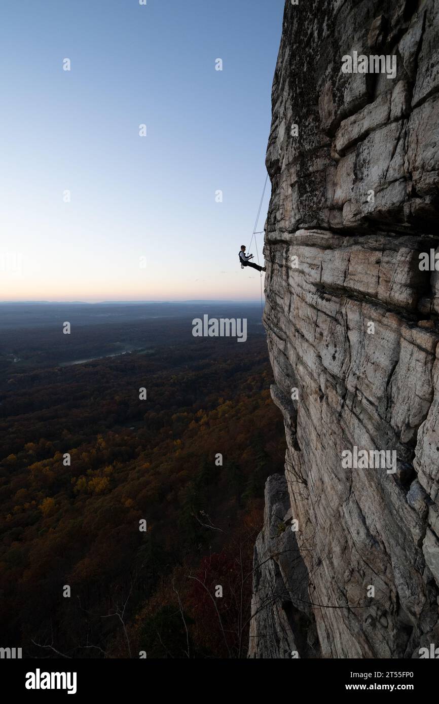 Rock Climbing Silhouette High Exposure Stock Photo - Alamy