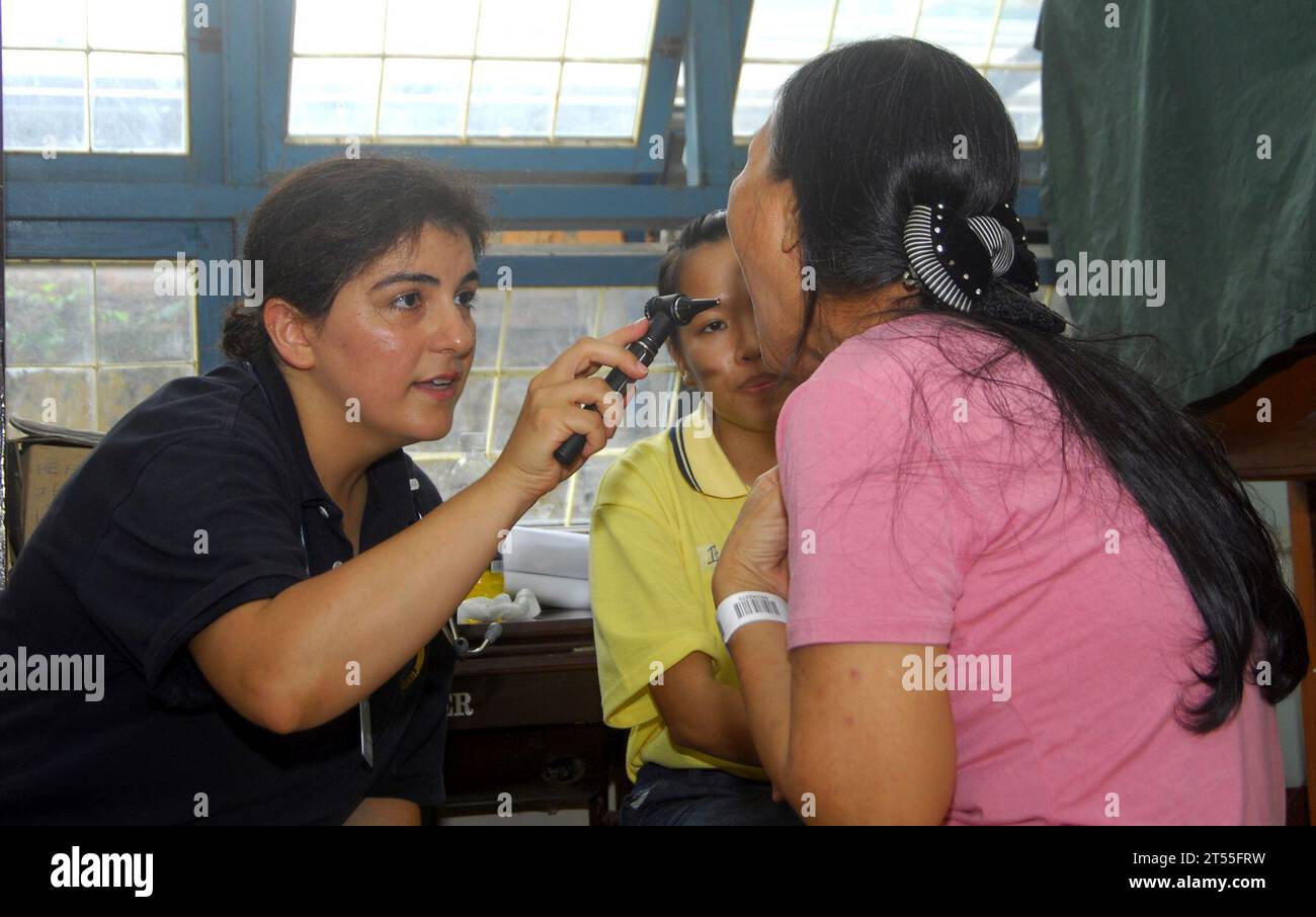 Hospital ship USNS Mercy (T-AH 19), medical civic action program ...