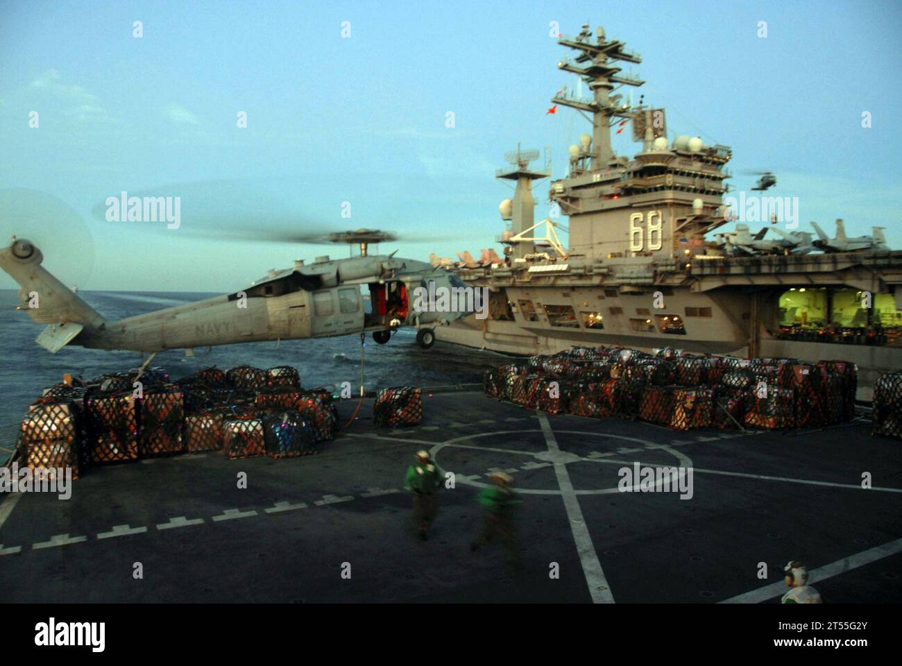 HSC-23, MH-60S Sea Hawk helicopter, Military Sealift Command fast combat support ship USNS ...