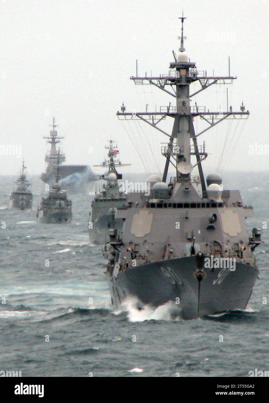 HTMS Khirrirat (FS 432), HTMS Makutrajakuman (FF 433) and HTMS Chakri ...