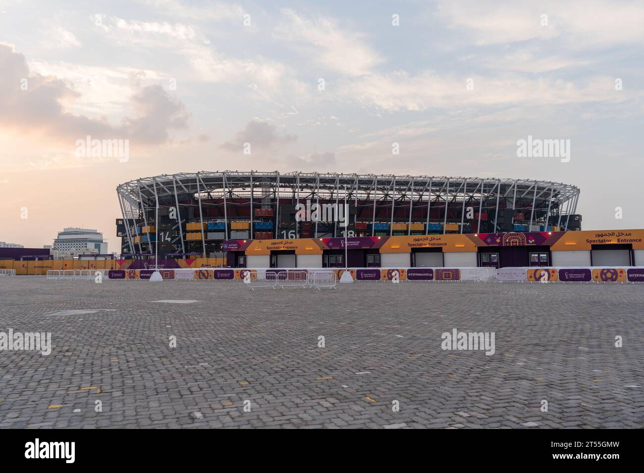 Doha, Qatar - December 10, 2022: Stadium 974, previously known as Ras ...