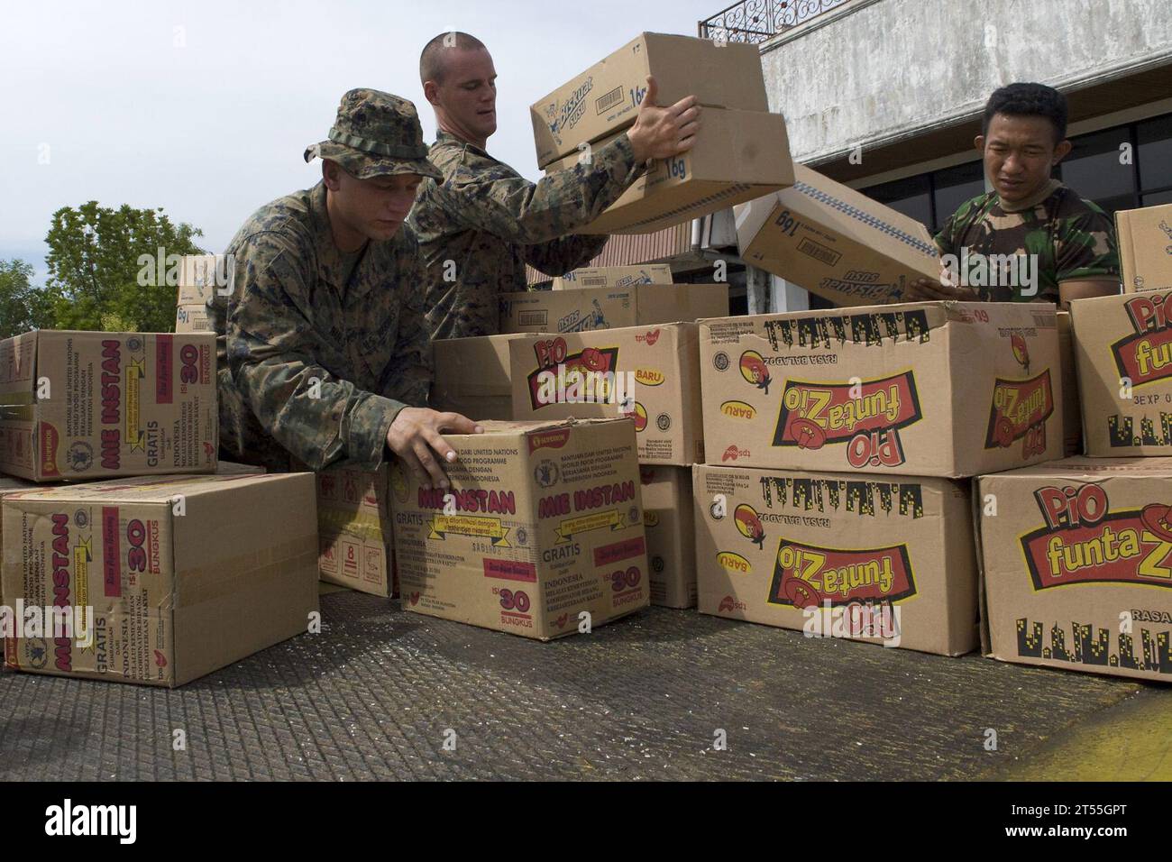 humanitarian relief, Indonesia, Marines Stock Photo - Alamy