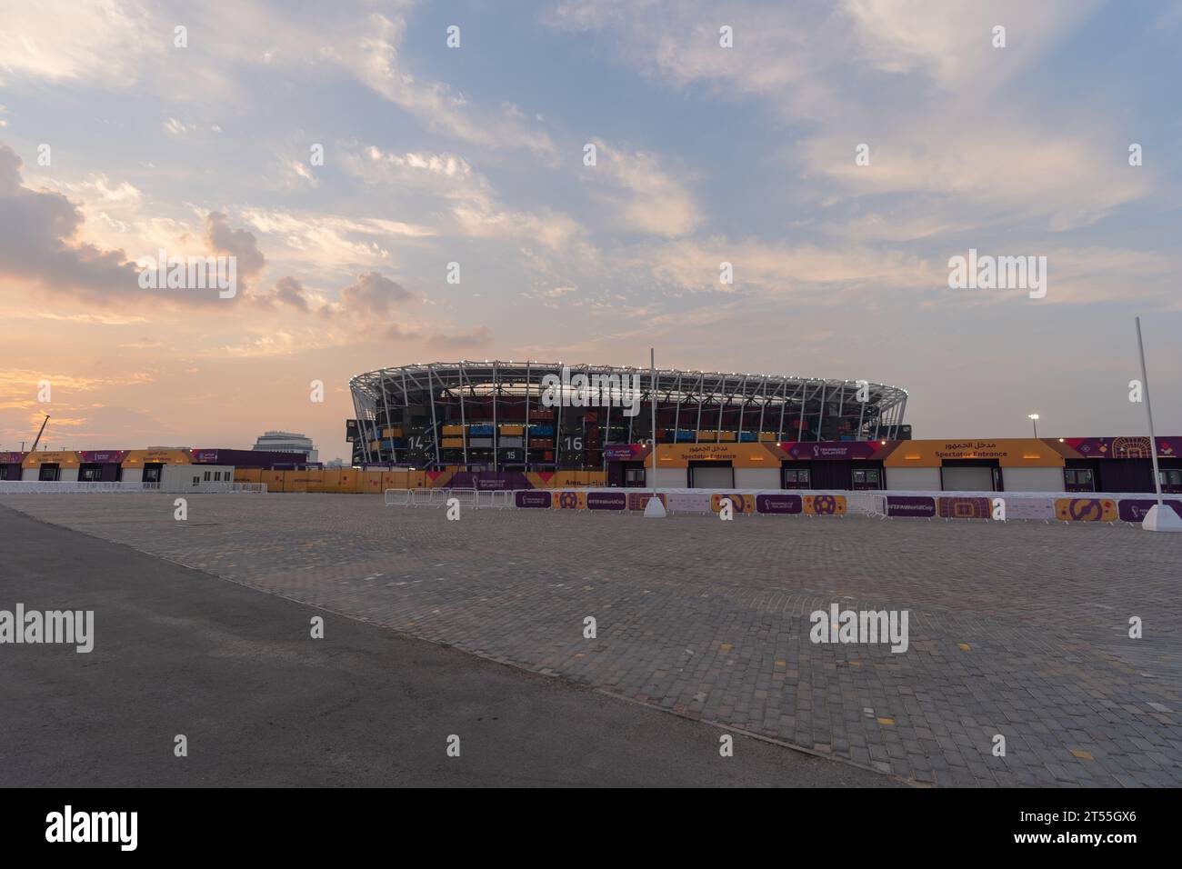 Doha, Qatar - December 10, 2022: Stadium 974, previously known as Ras ...