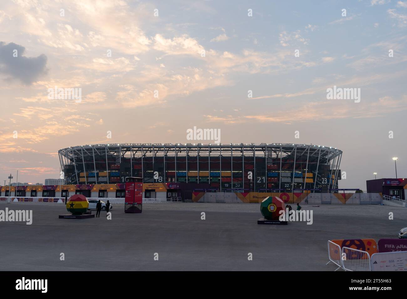 Doha, Qatar - December 10, 2022: Stadium 974, previously known as Ras ...