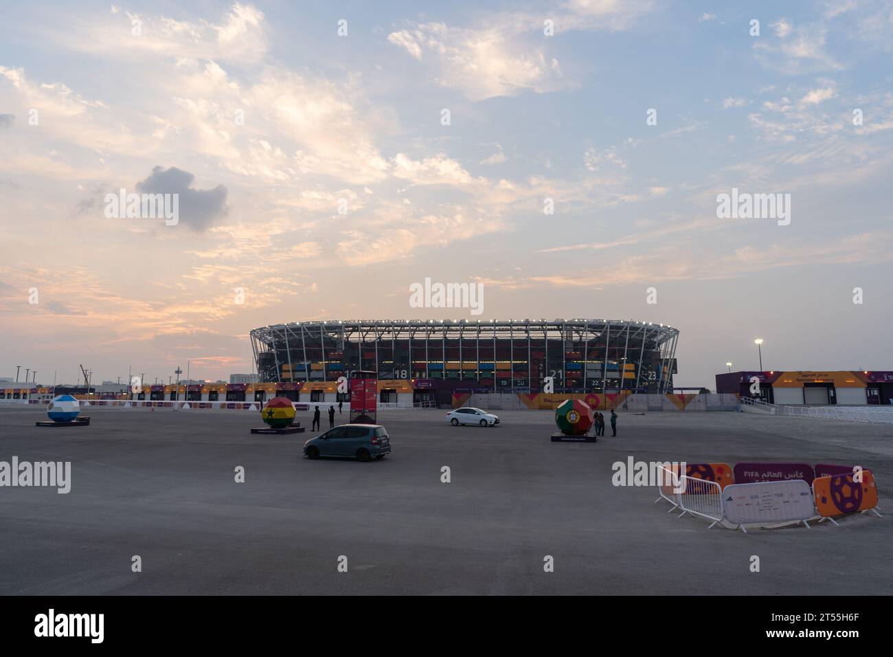 Doha, Qatar - December 10, 2022: Stadium 974, previously known as Ras ...