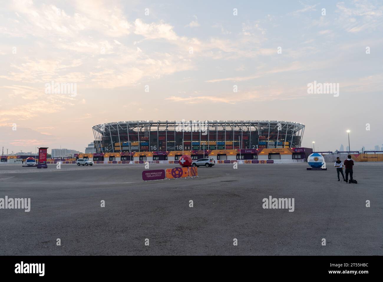 Doha, Qatar - December 10, 2022: Stadium 974, previously known as Ras ...