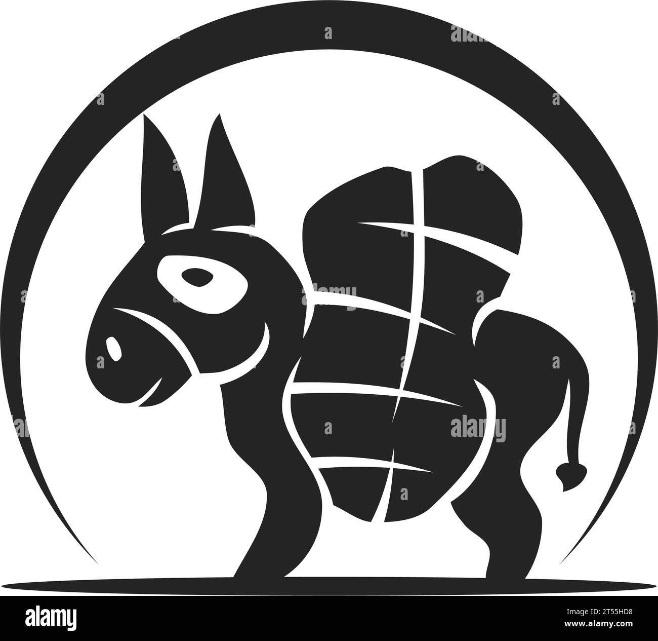 Donkey logo idea hi-res stock photography and images - Alamy