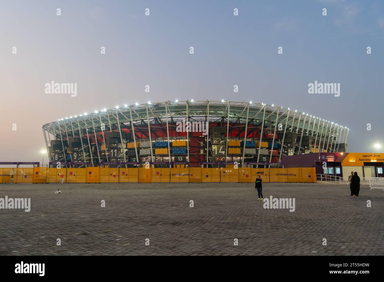 Doha, Qatar - December 10, 2022: Stadium 974, previously known as Ras ...
