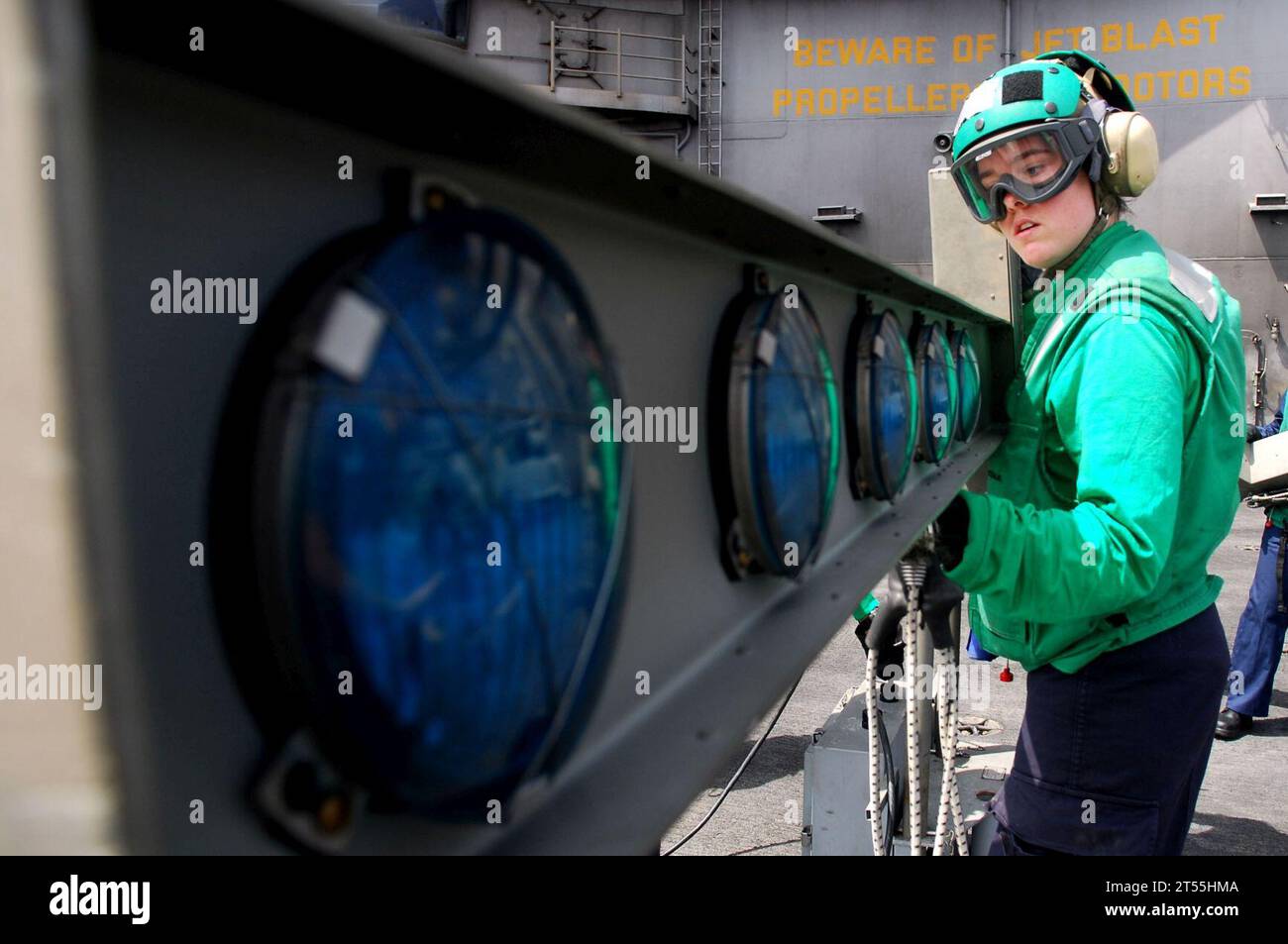 improved fresnal lens optical landing system, interior communications ...