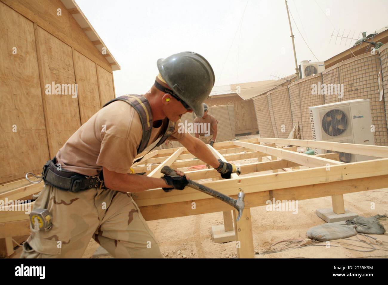 Iraq, nmcb-17, OEF, OIF, South West Asian huts Stock Photo - Alamy