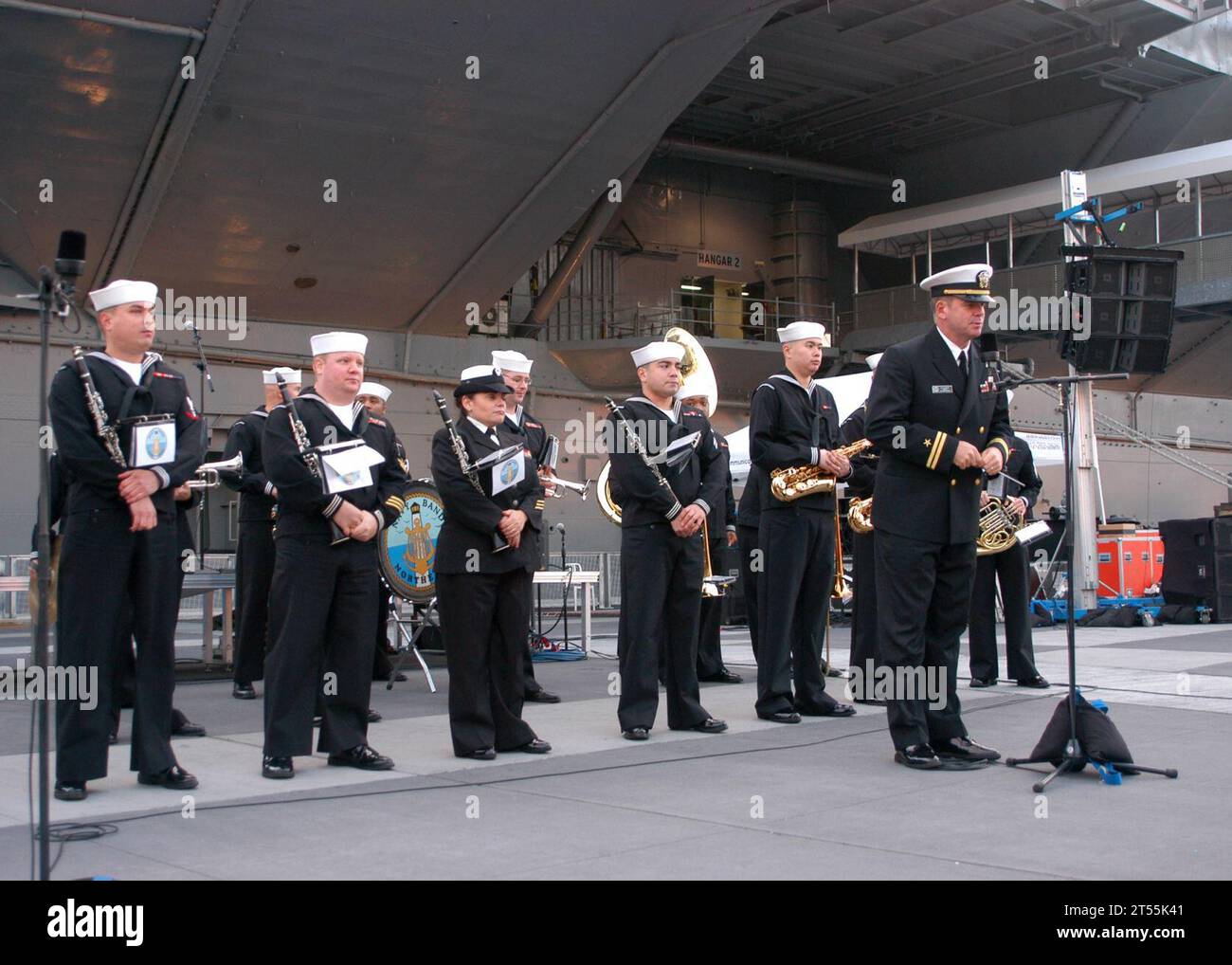 Intrepid Museum, Navy Band Northeast Stock Photo - Alamy