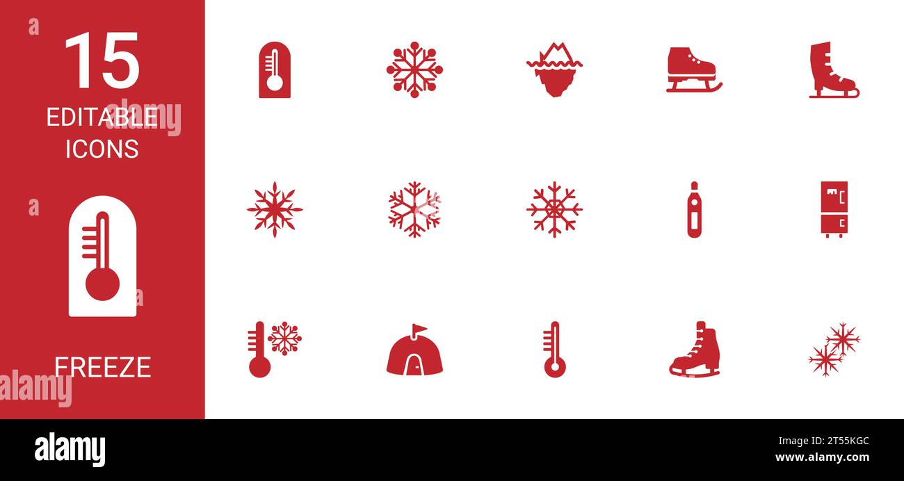 Freeze icons Royalty Free Vector Image Stock Vector Image & Art - Alamy