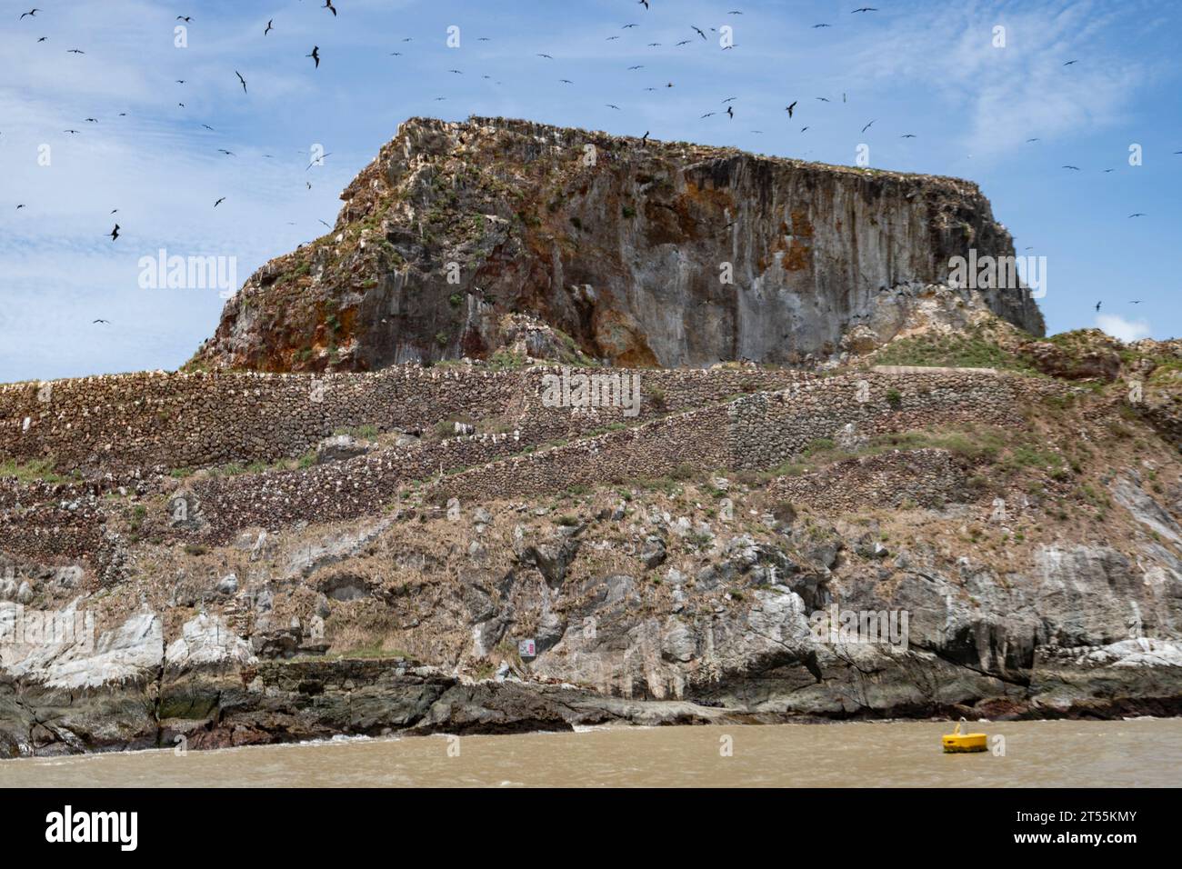 Grand Connetable Island National Nature Reserve, View from the sea ...