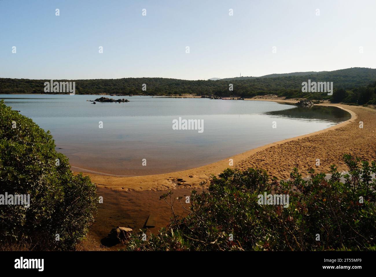 View of Baia de Bahas beach on the Golfo of Marnella Stock Photo - Alamy