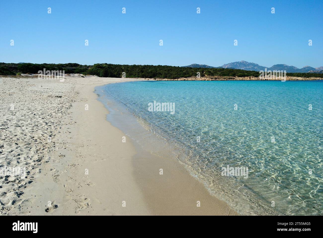 View of Cala Sabina beach Stock Photo - Alamy