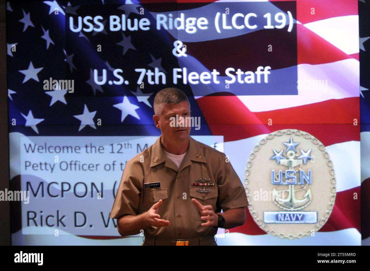 Japan, MCPON, people, senior enlisted VIP, west Stock Photo - Alamy