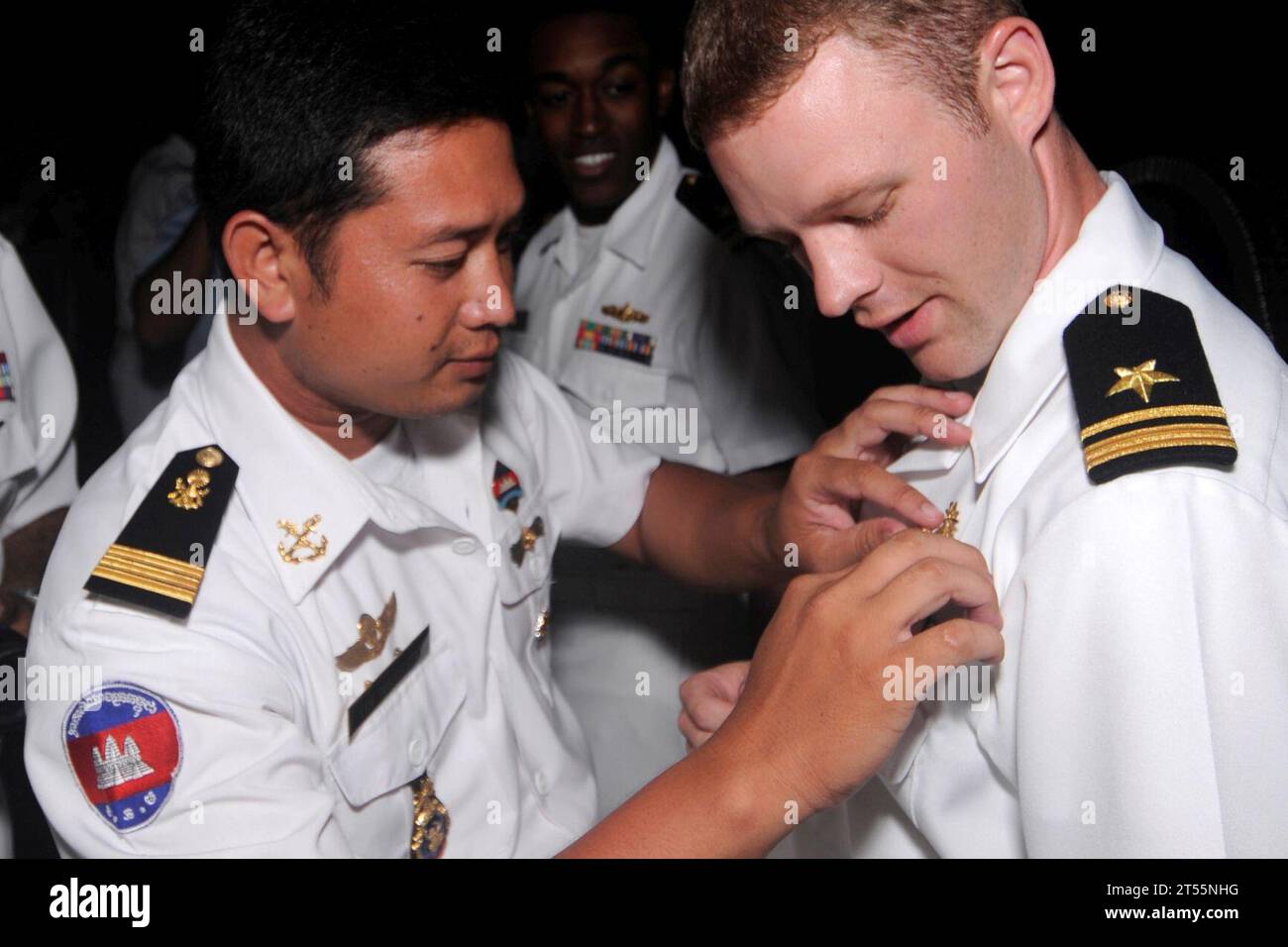 joint operation, Royal Cambodian Navy, USS Patriot (MCM 7 Stock Photo ...