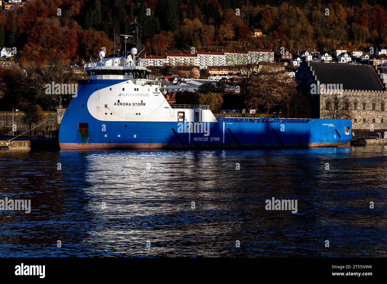 Offshore platform supply vessel (PSV) Aurora Storm at Festningskaien ...
