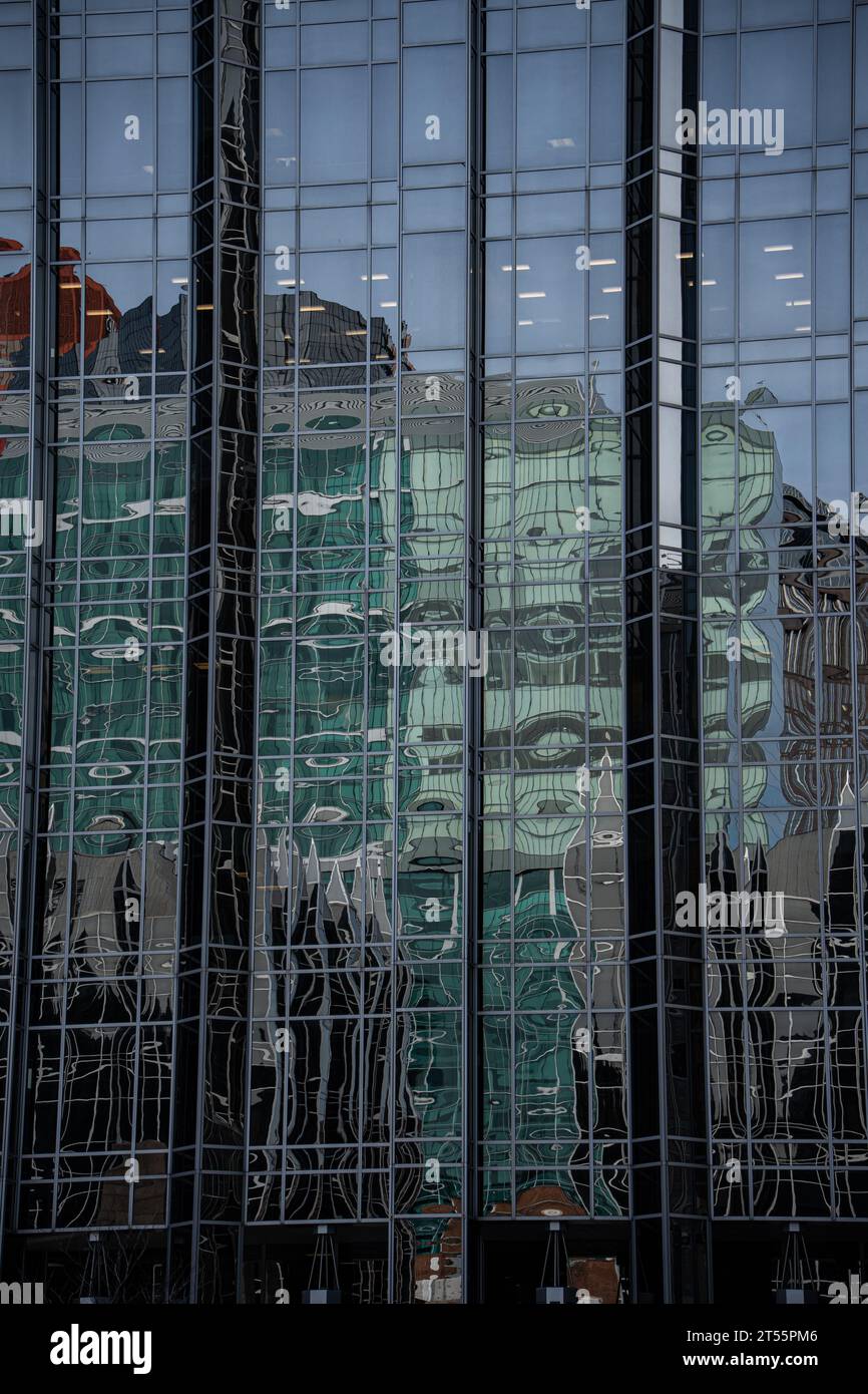 Skyscraper window reflection Stock Photo - Alamy