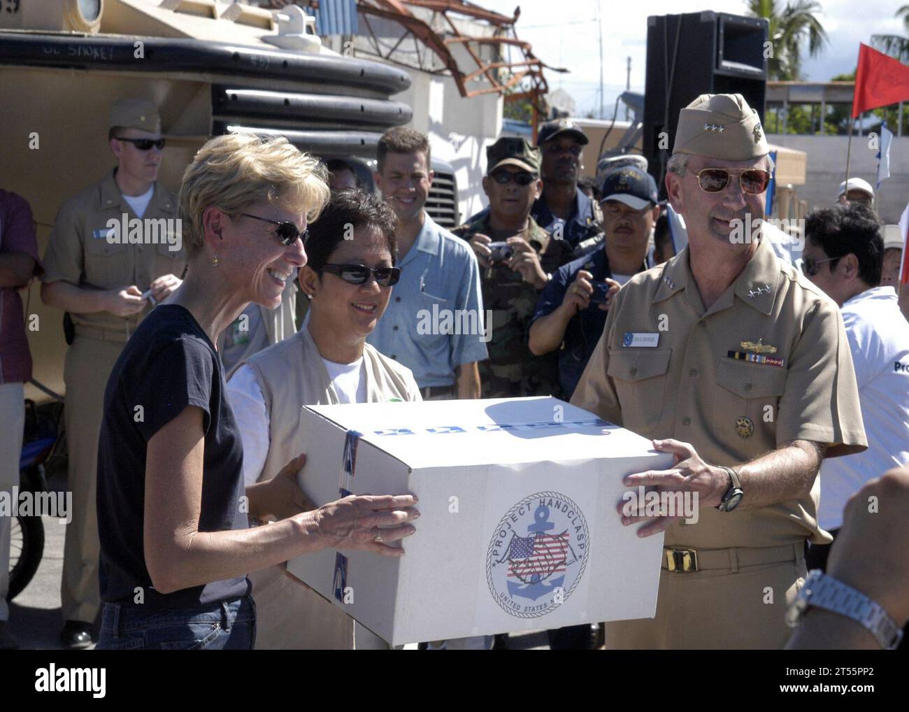 Project handclasp ceremony hi-res stock photography and images - Alamy