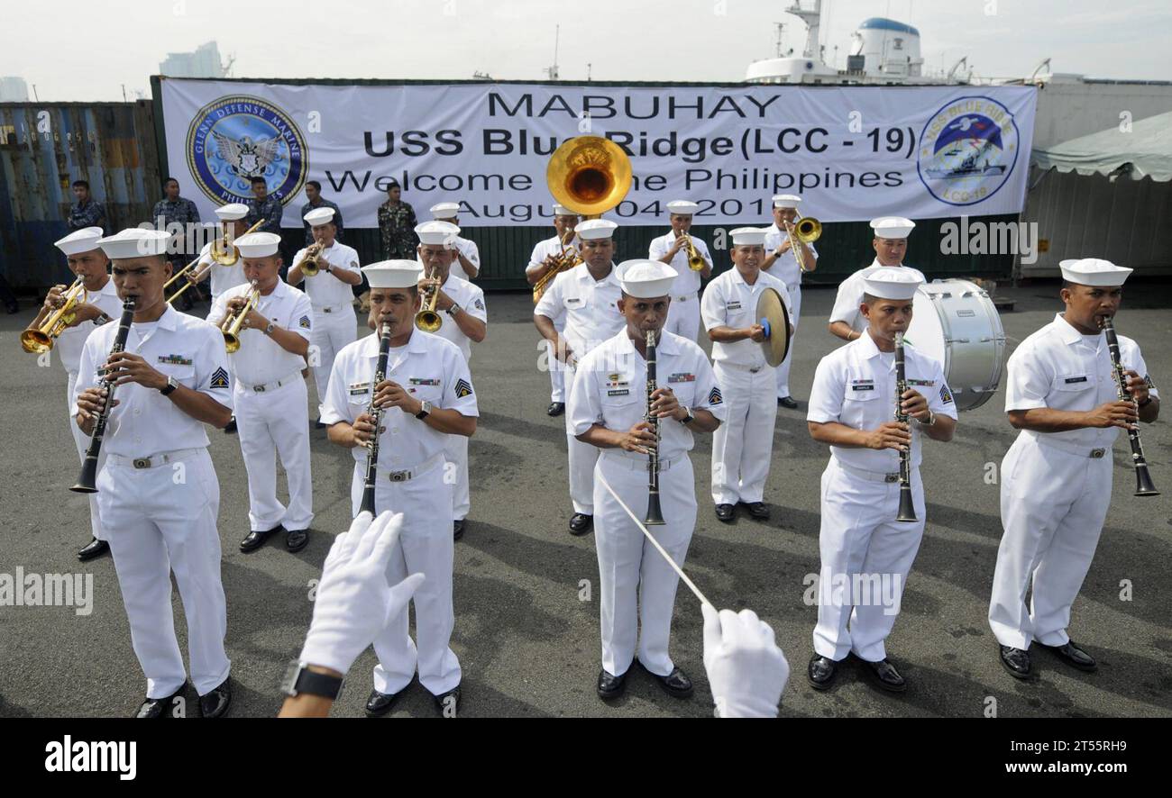 lcc 19, Manila, Philippines, Sailors, USS Blue Ridge Stock Photo - Alamy