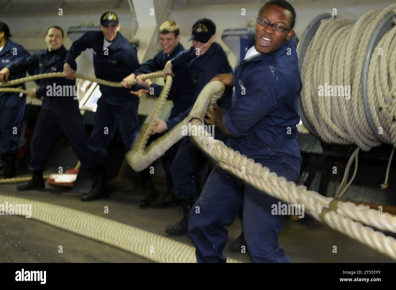 line handling, navy, S&A, U.S. Navy Stock Photo - Alamy