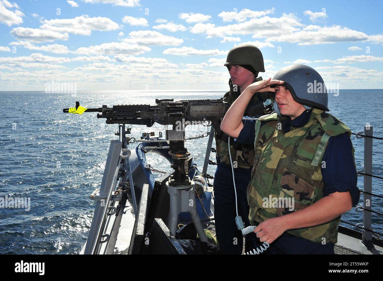 M240 machine gun, SCAT, USS Porter Stock Photo - Alamy