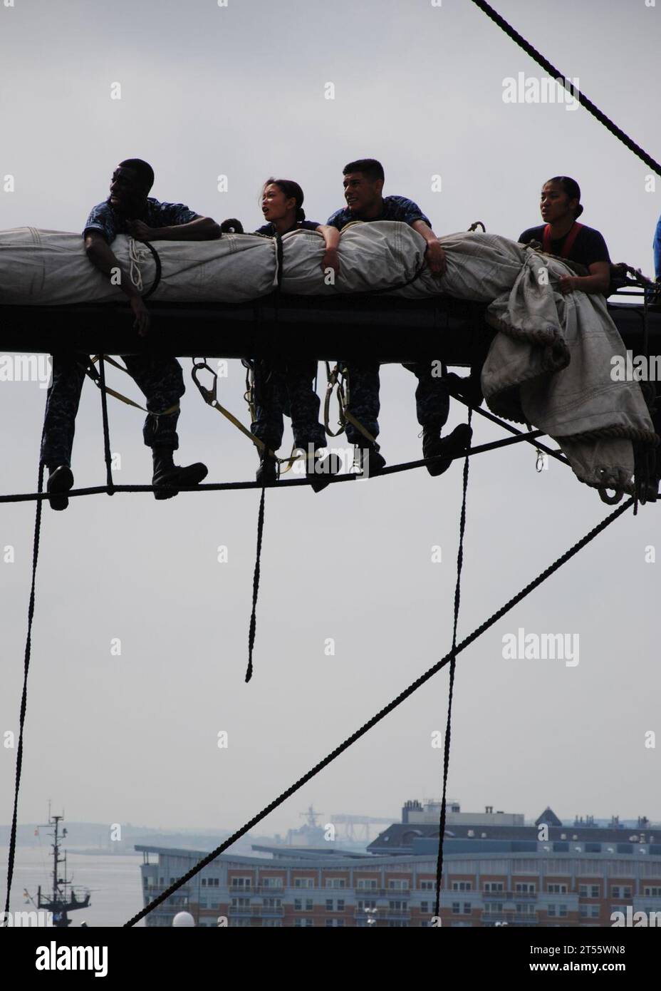 main mast, mast, navy, sail, Sailors, tall ship, U.S. Navy, USS ...