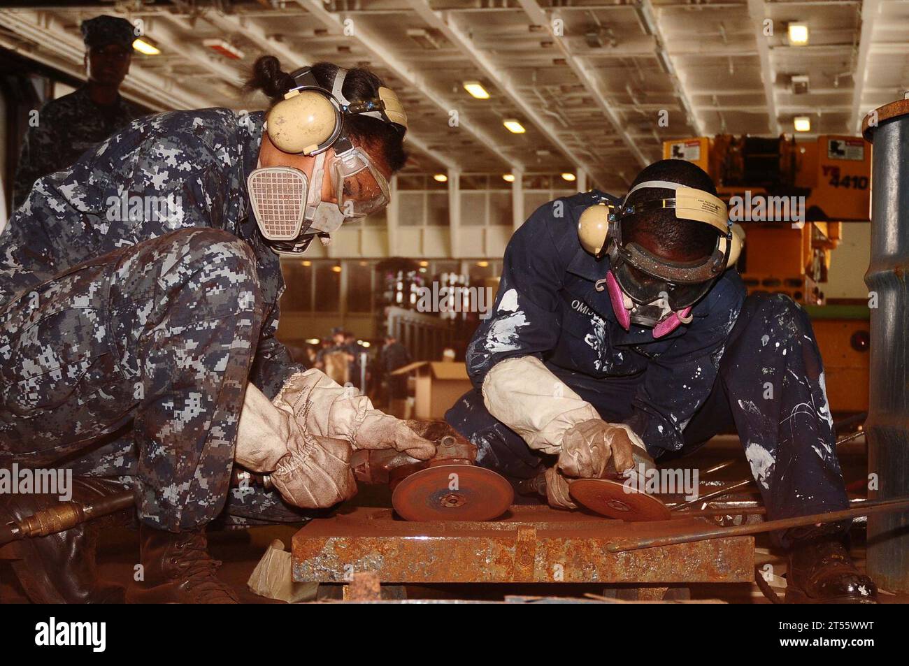 maintenance, navy, people, U.S. Navy, USS Nimitz (CVN 68 Stock Photo ...