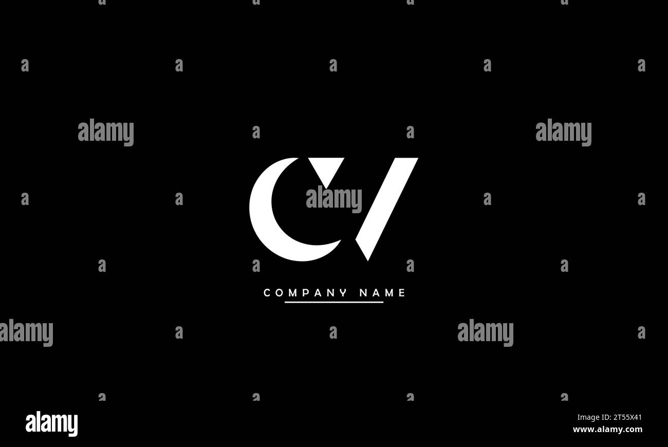 CV, VC Abstract Letters Logo Monogram Stock Vector Image & Art - Alamy