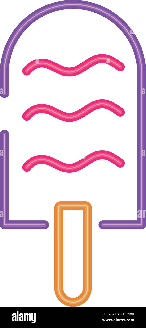 Light pink ice cream Stock Vector Images - Alamy