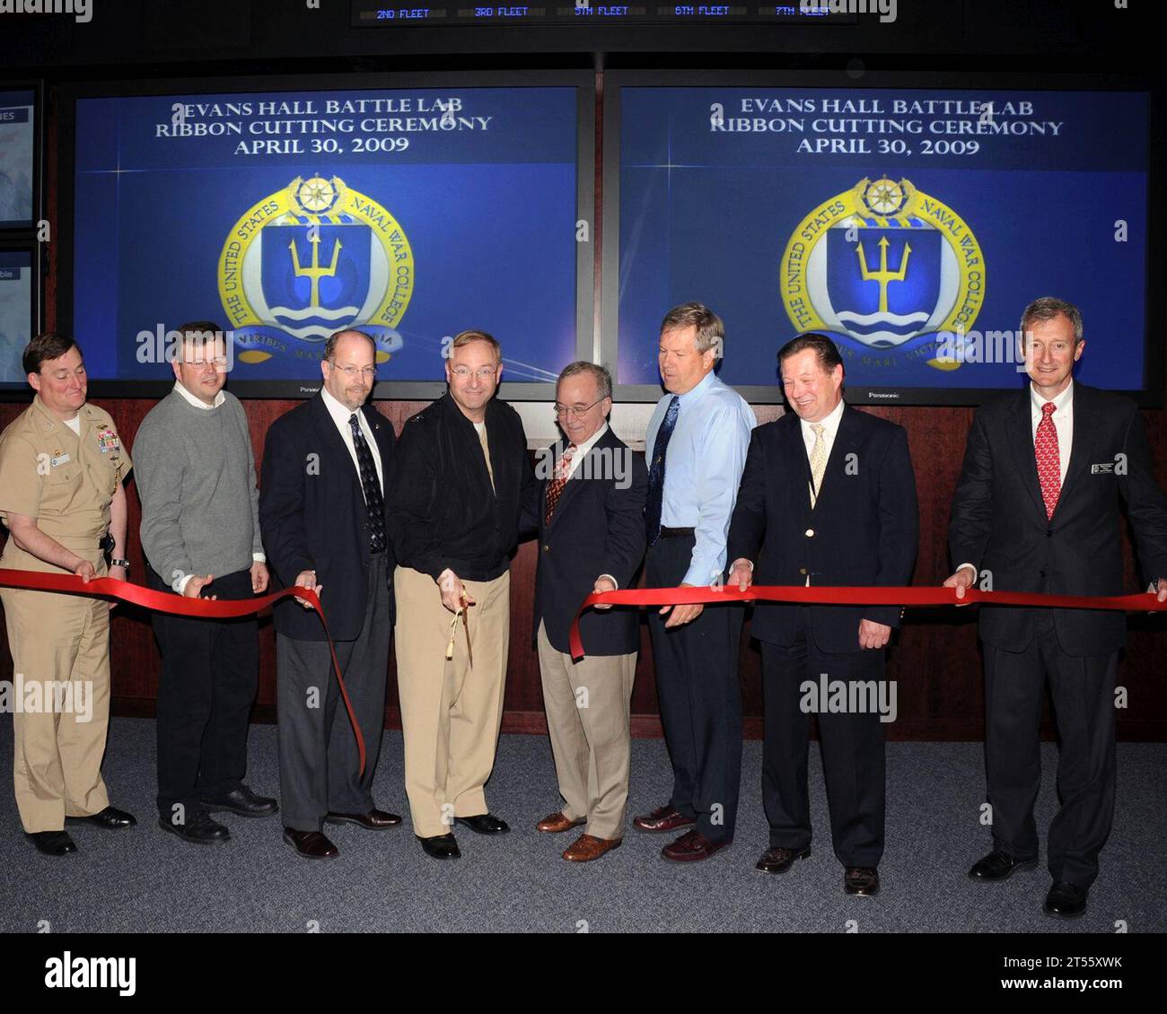 Maritime Operations Center Radm Phil Wisecup Ribbon Cutting War