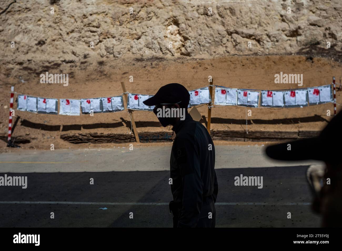 Efrot, Israel. 03rd Nov, 2023. Israelis train at the shooting range as ...