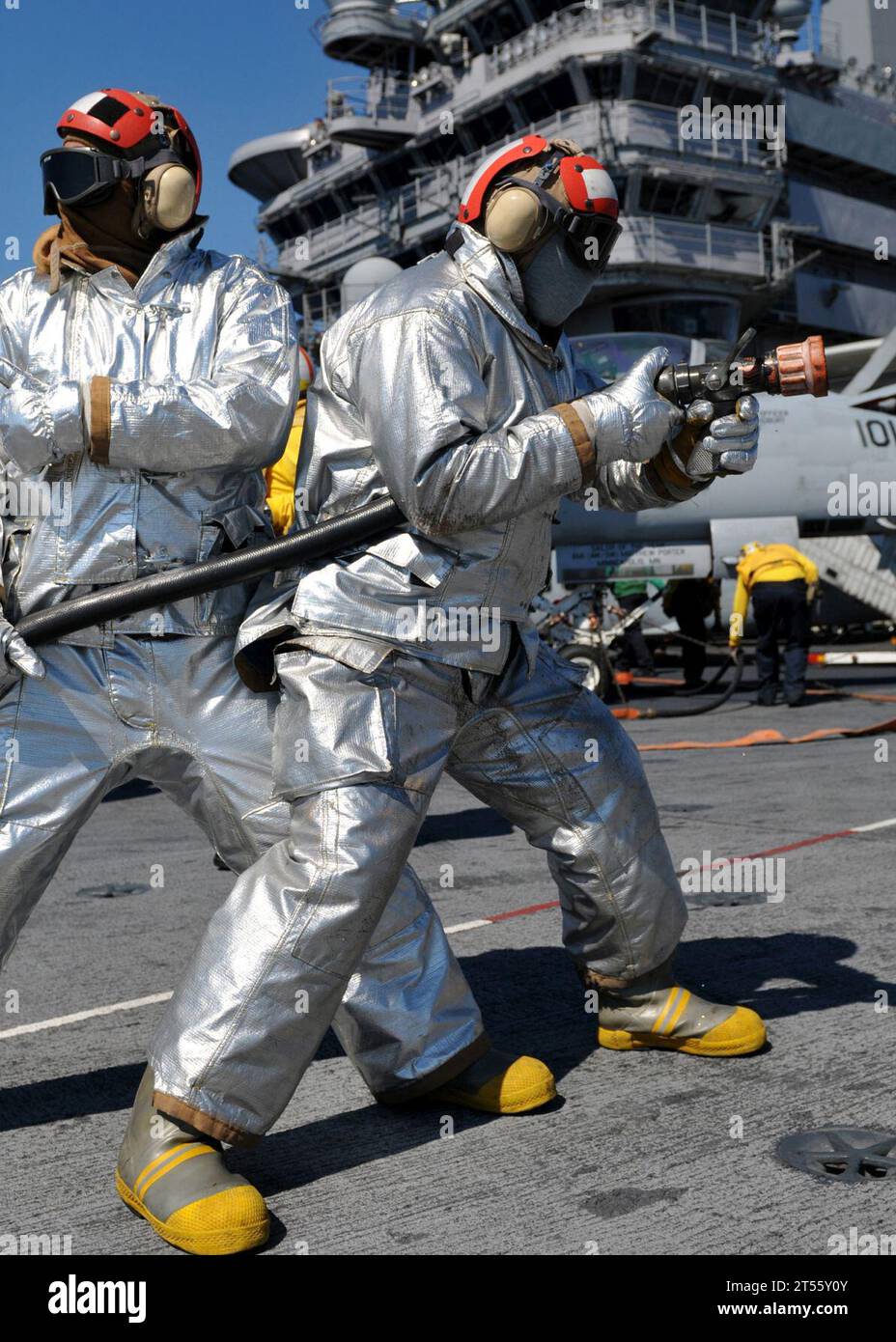mass casualty drill, Sailor, training, U.S. Navy, USS George H.W. Bush ...