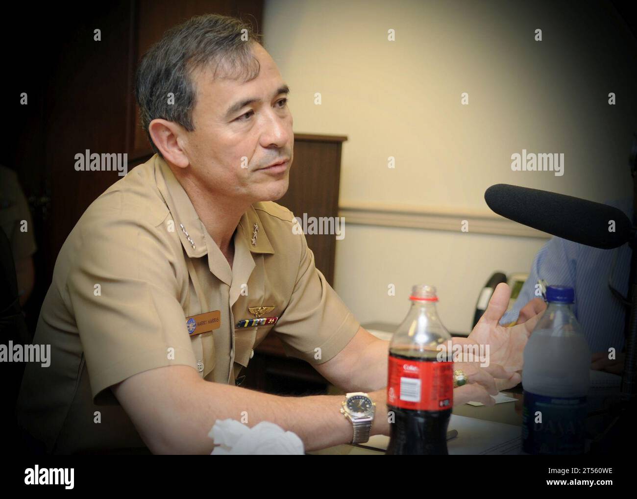 media round table, Pentagon, U.S. navy , Vice Adm. Harry B. Harris Jr ...