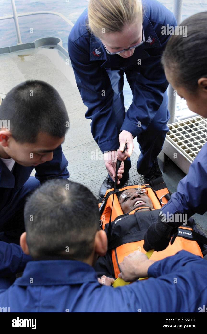 medical, navy, training, U.S. Navy, USS Blue Ridge (LCC 19 Stock Photo ...