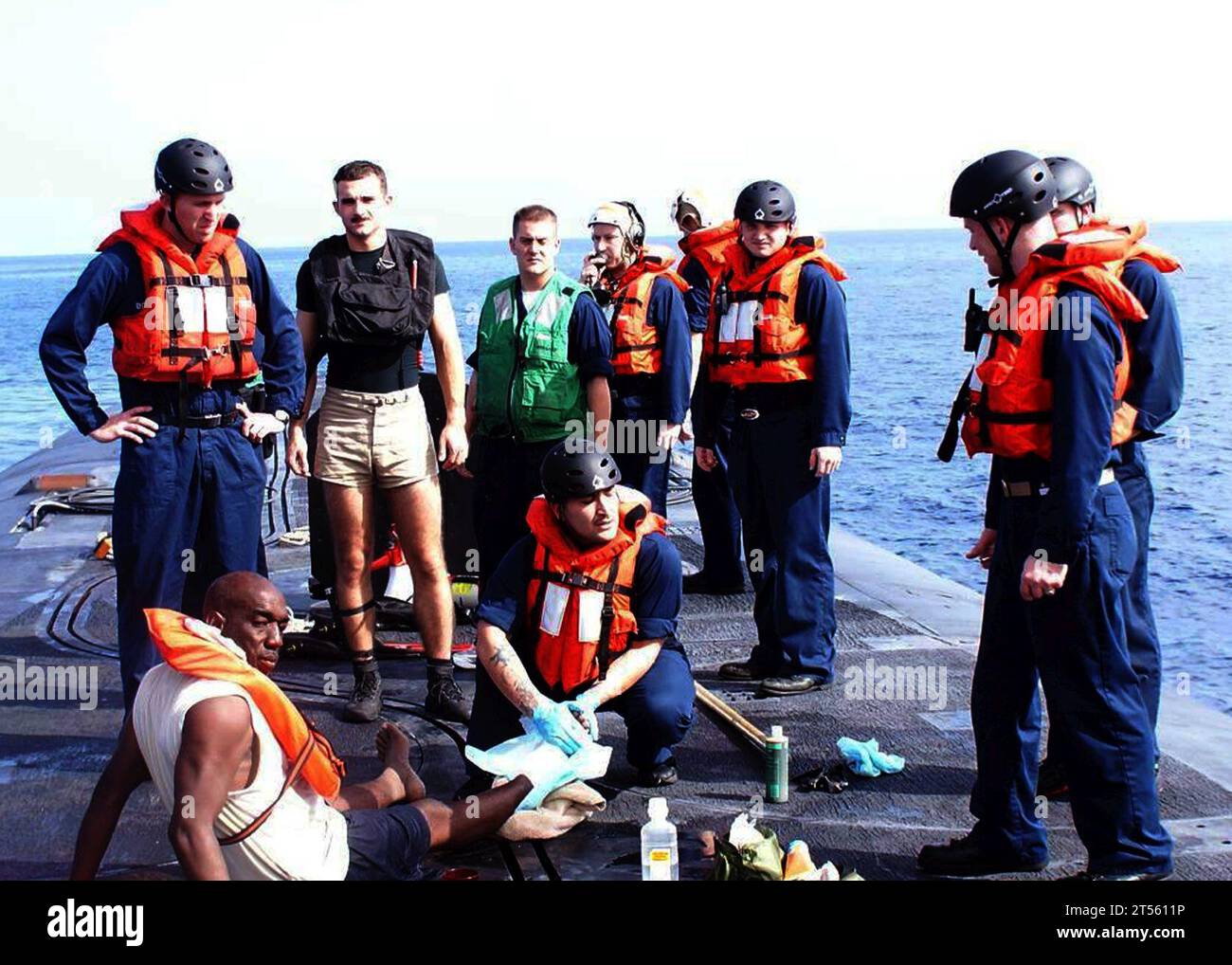 medical, people, rescue, Submarine, USS Rhode Island (SSBN 740 Stock ...