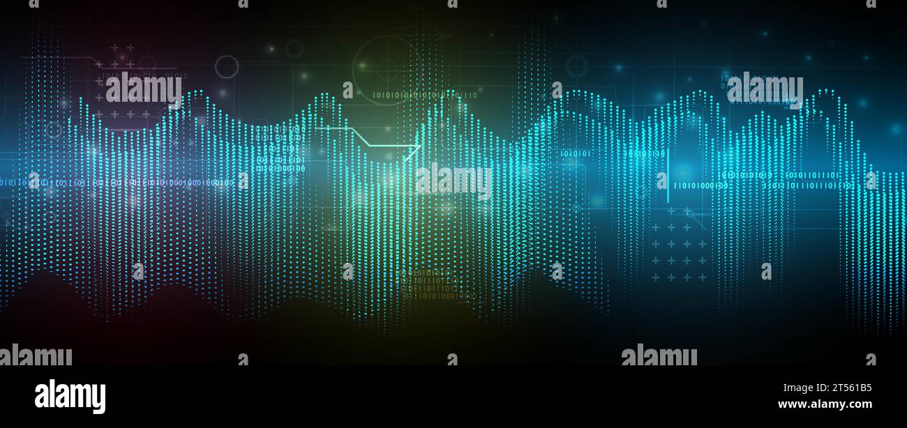 Technology Network Vector Background.. Science and technology ...