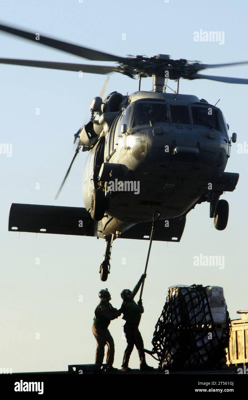 MH-60S Sea Hawk helicopter, Military Sealift Command fast combat support ship USNS Bridge (T-AOE ...