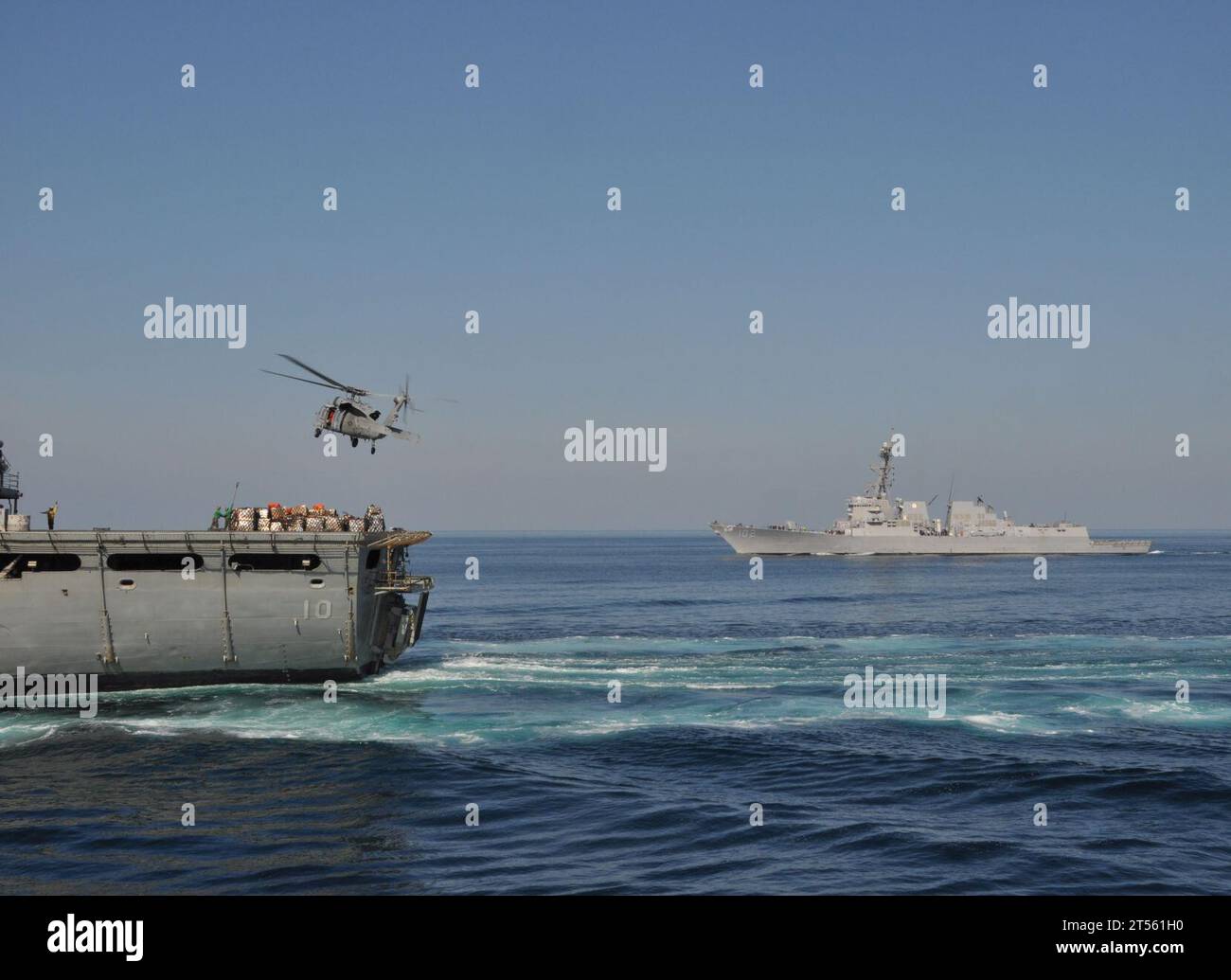 MH-60S Sea Hawk helicopter, Military Sealift Command fast combat support ship USNS Bridge (T-AOE ...