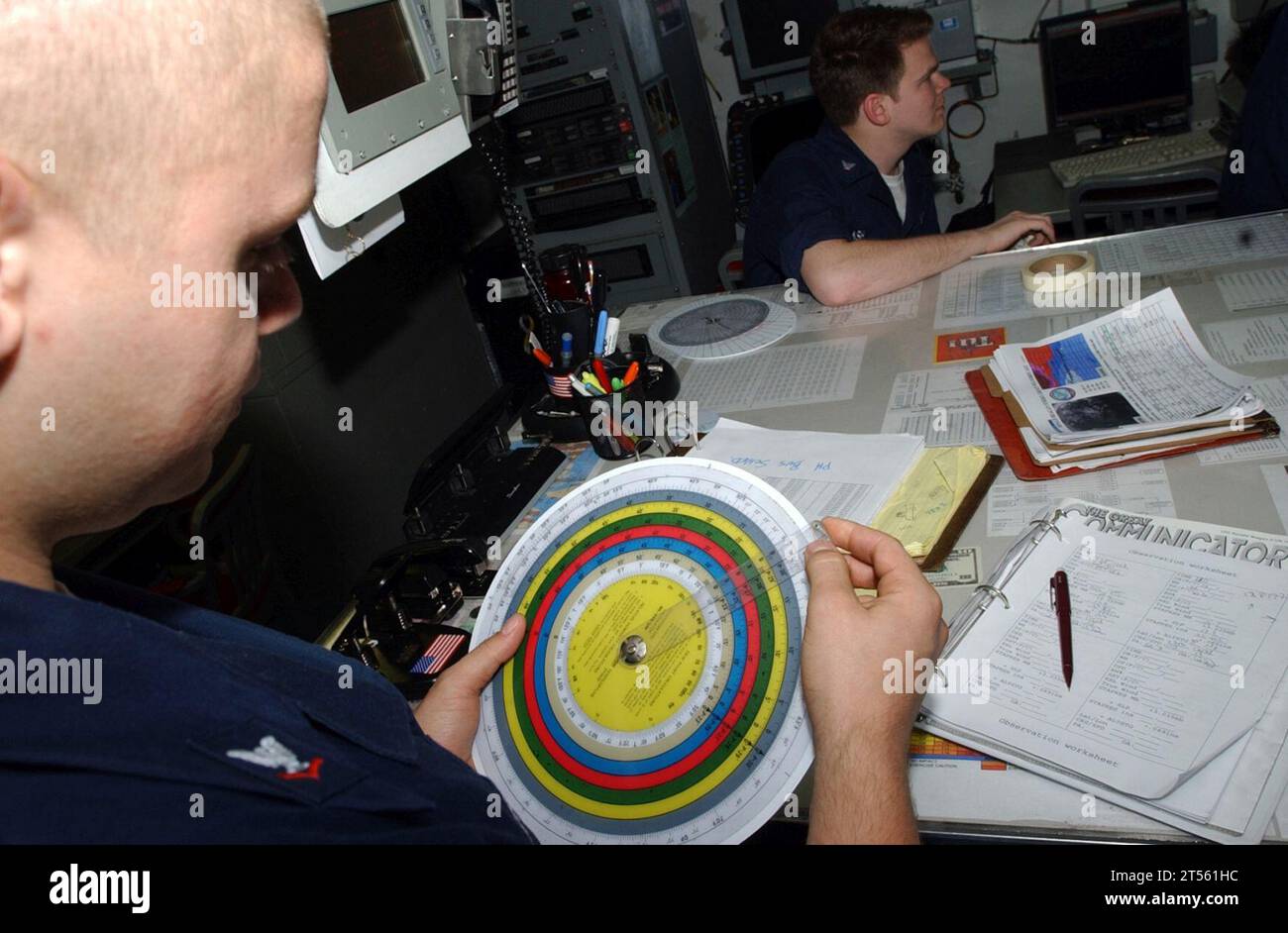 meteorologist office, people, psychometric Stock Photo - Alamy