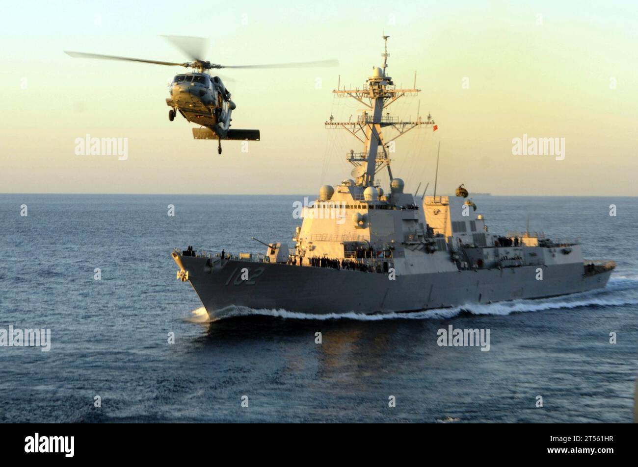 MH-60S Sea Hawk helicopter assigned to the Wildcards of Helicopter Sea ...
